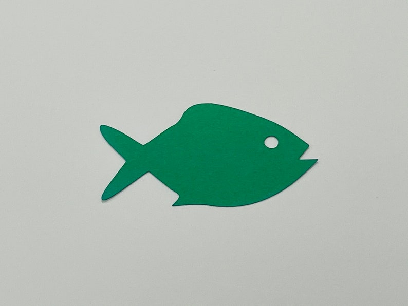 25 Fish Cutouts, Fish Die Cuts, Embellishments, Paper Cutouts, Teacher ...