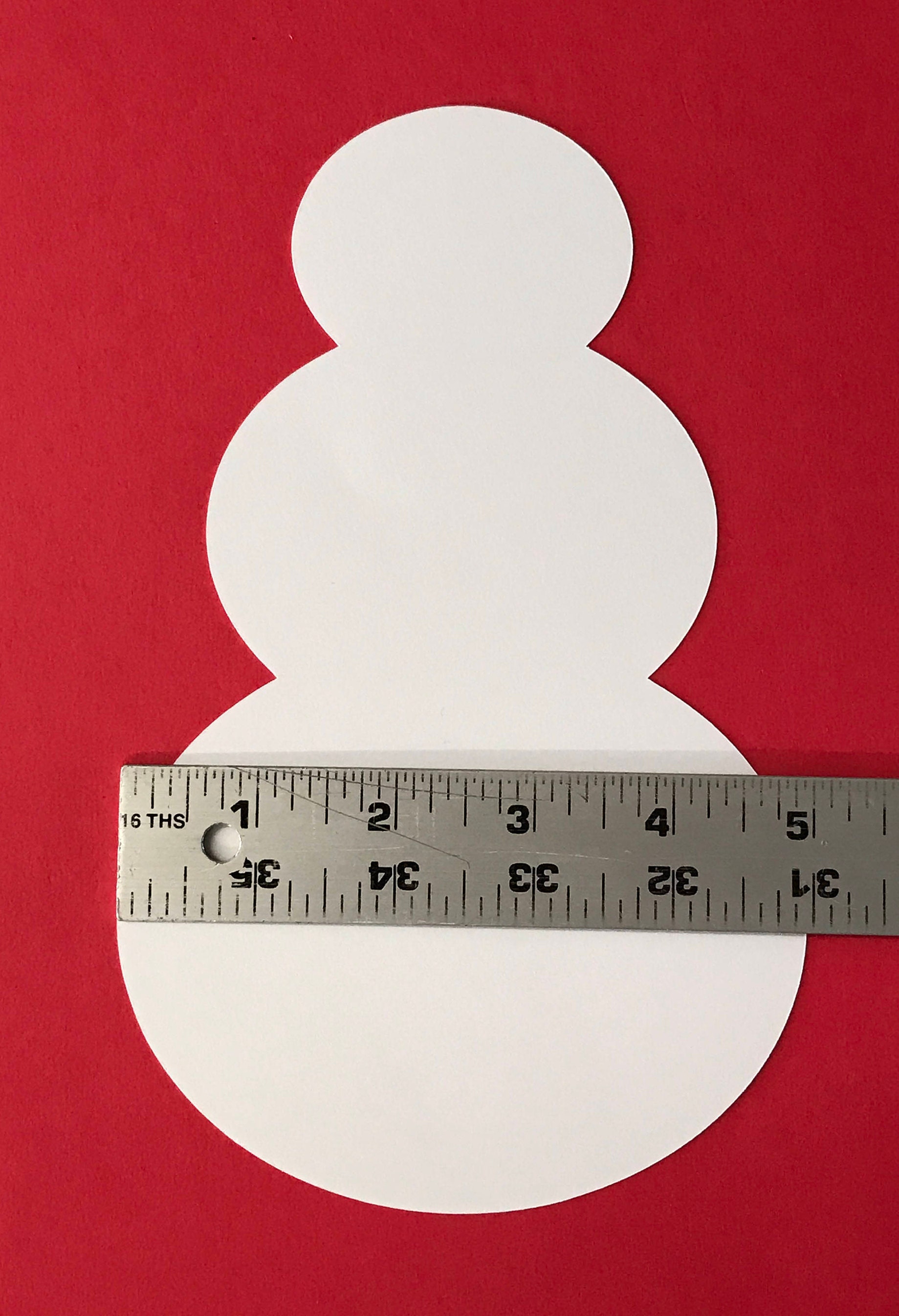 Large Blank Snowman Shape, Snowman Die Cut, Paper Snowman, White ...