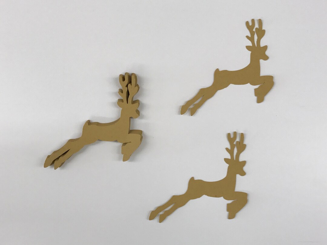 Reindeer Cutouts, Cardstock, Reindeer Die Cut, Paper Reindeer, Reindeer ...