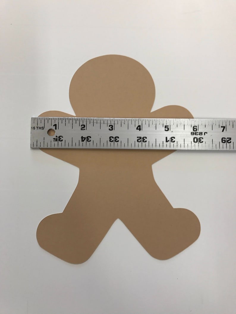 Large Blank Gingerbread Man Cutouts, Gingerbread Man, DIY Gingerbread ...