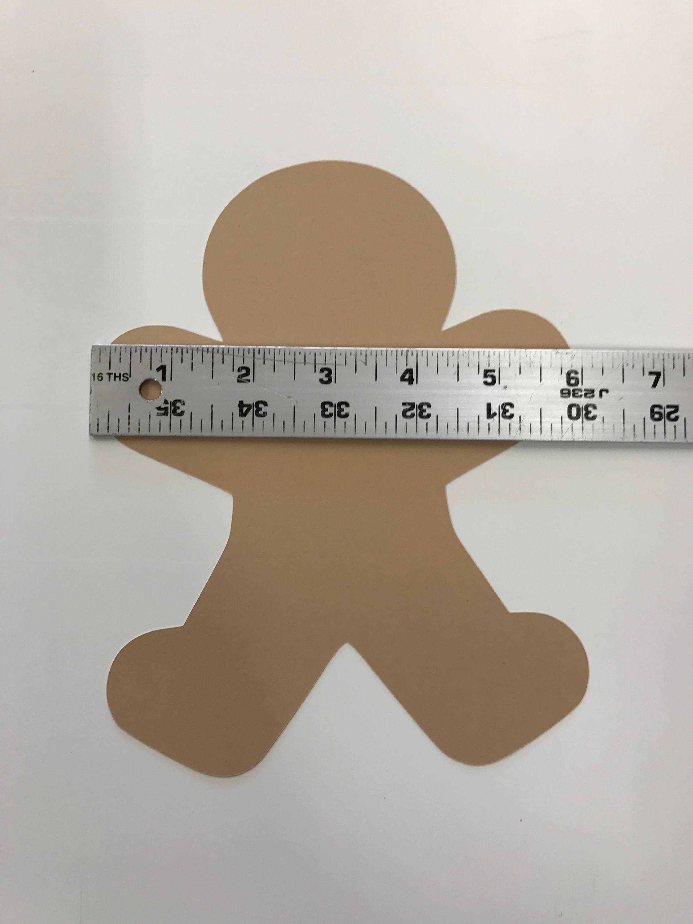 Large Blank Gingerbread Man Cutouts, Gingerbread Man, DIY Gingerbread ...