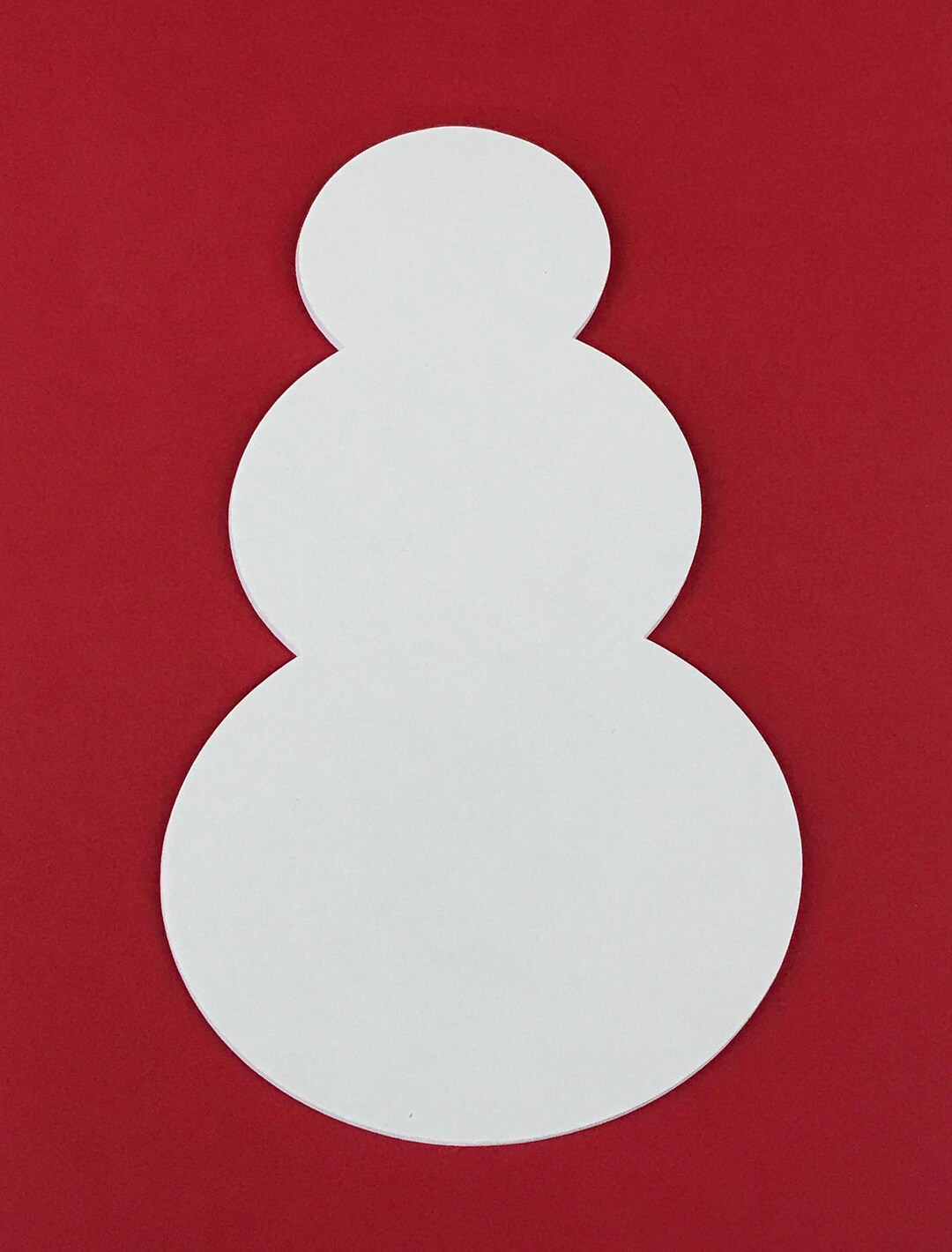 Large Blank Snowman Shape, Snowman Die Cut, Paper Snowman, White ...