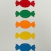 25 Candy Shape Cutouts, Candy Die Cuts, Embellishments, Paper Cutouts ...