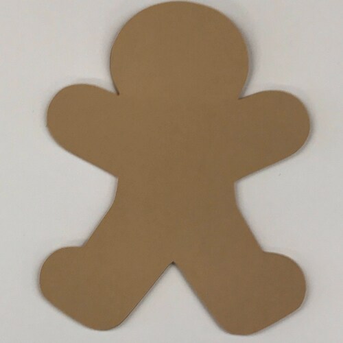Large Blank Gingerbread Man Cutouts Gingerbread Man DIY - Etsy