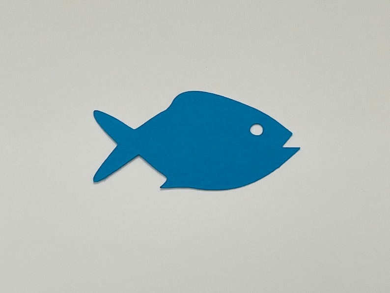 25 Fish Cutouts, Fish Die Cuts, Embellishments, Paper Cutouts, Teacher ...