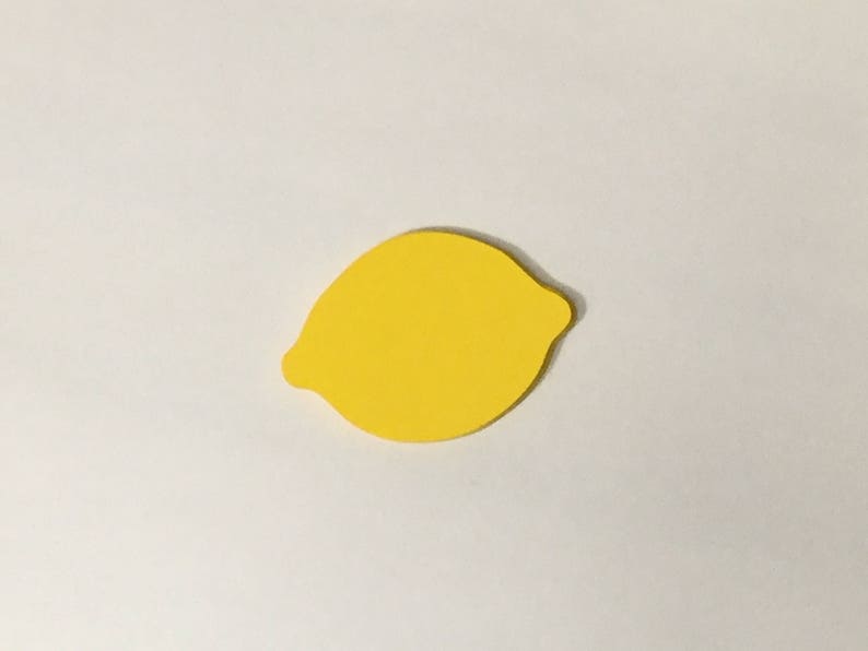 25 Lemon Cutouts, Lemon Die Cuts, Embellishments, Paper Cutouts ...