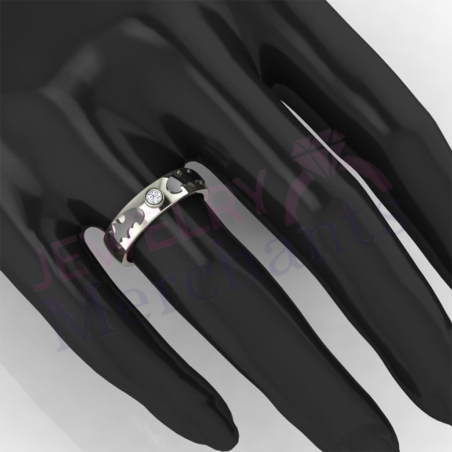 Superhero Engagement Ring 0.30 Ct Round White Signity Diamond - Etsy UK