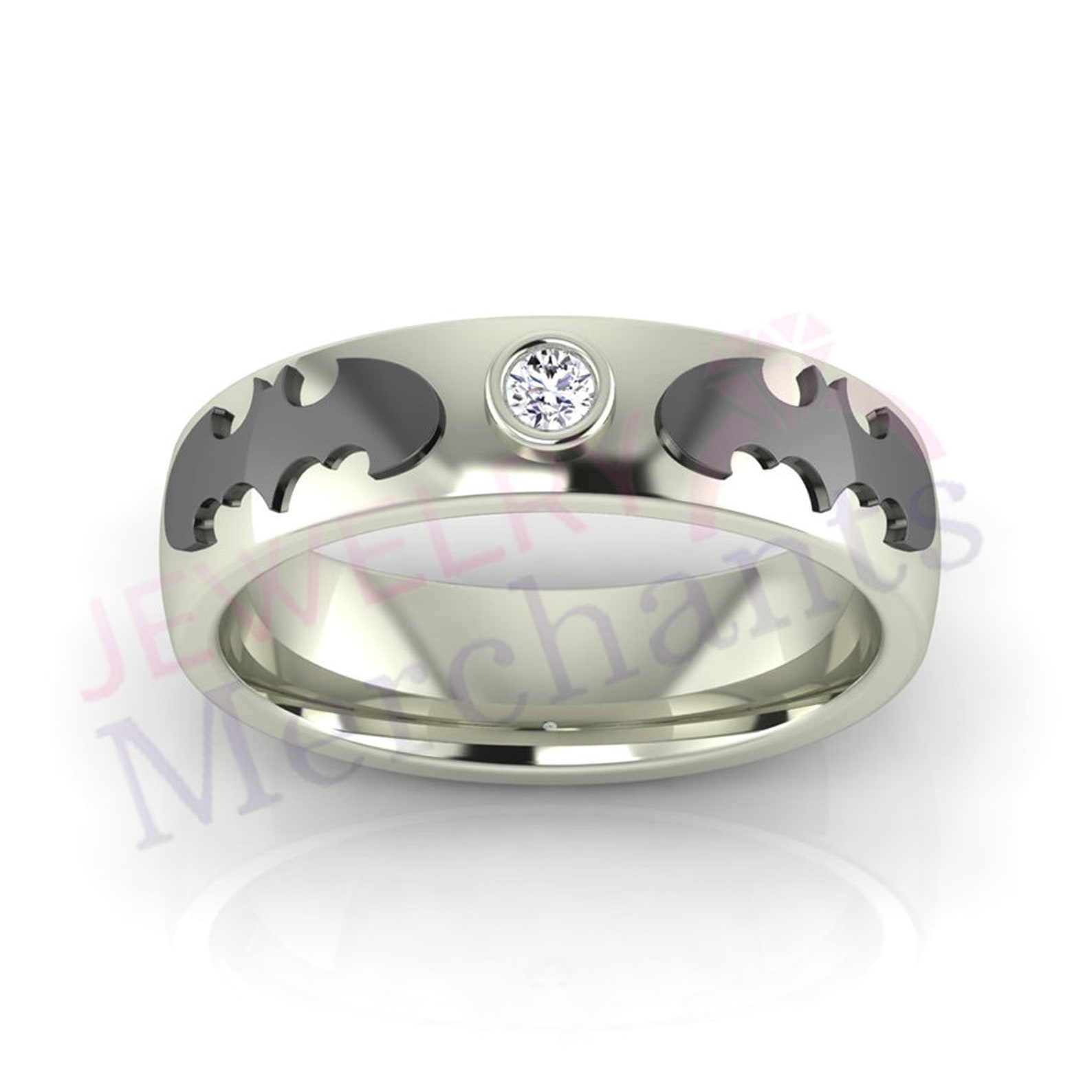 Superhero Engagement Ring 0.30 Ct Round White Signity Diamond - Etsy UK