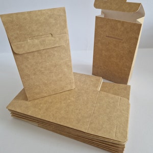 Kraft A-frame Card Favour Boxes X 10 CL035 - Etsy