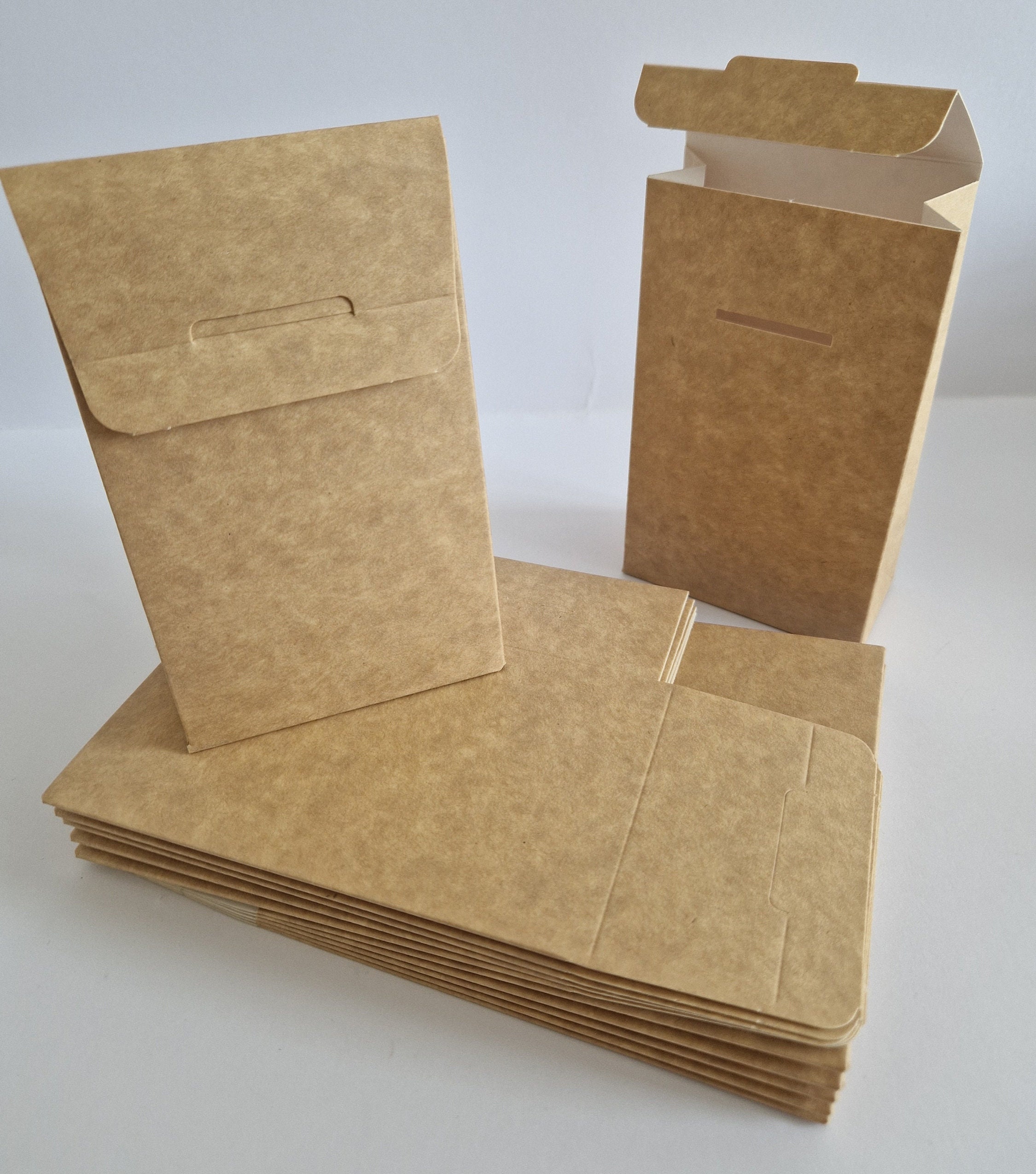 Kraft A-frame Card Favour Boxes X 10 CL035 - Etsy