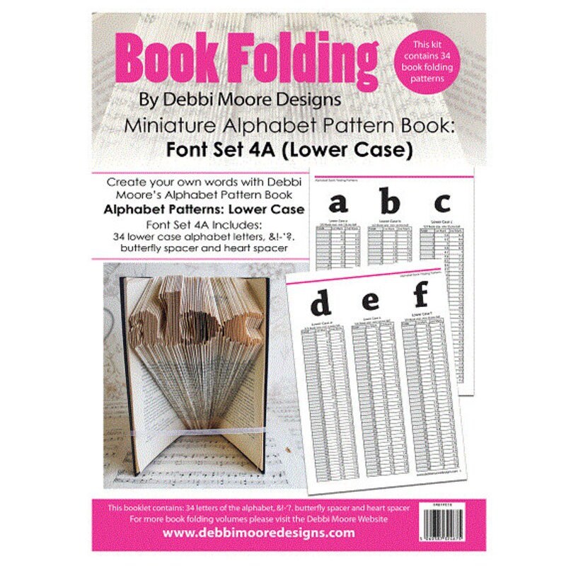 Book Folding Pattern Alphabet - Etsy