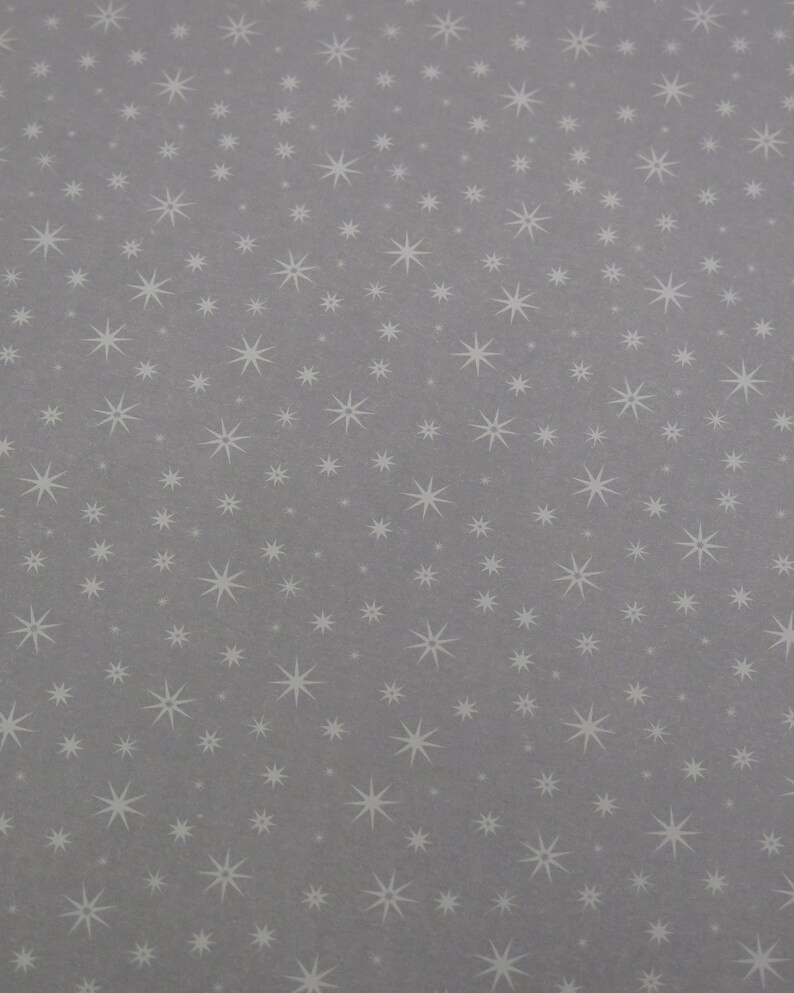 Printed Vellum White Small Star Print Paper A4 100gsm - Etsy UK