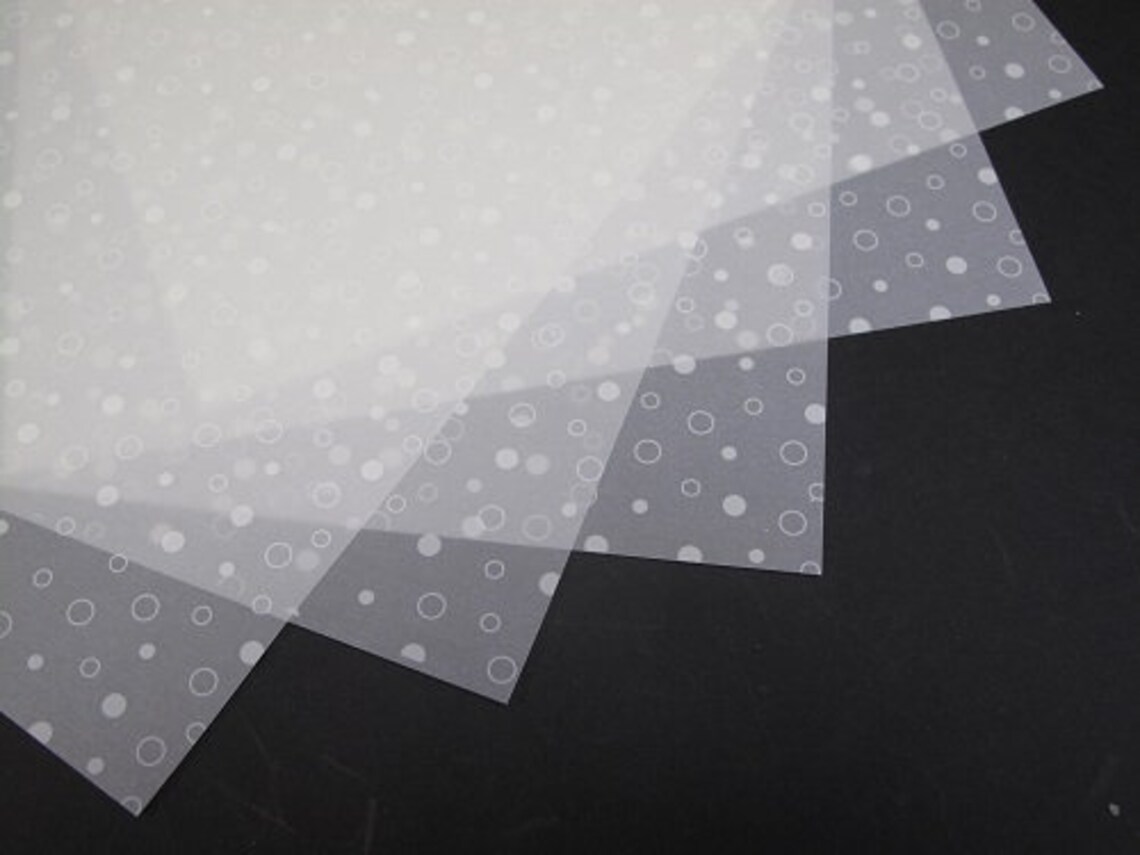 Printed Vellum White Dot Print Paper A4 100gsm - Etsy