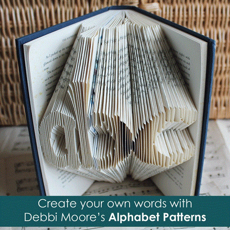 Debbi Moore Book Folding Pattern Book Alphabet Font Set 2A (lower Case ...