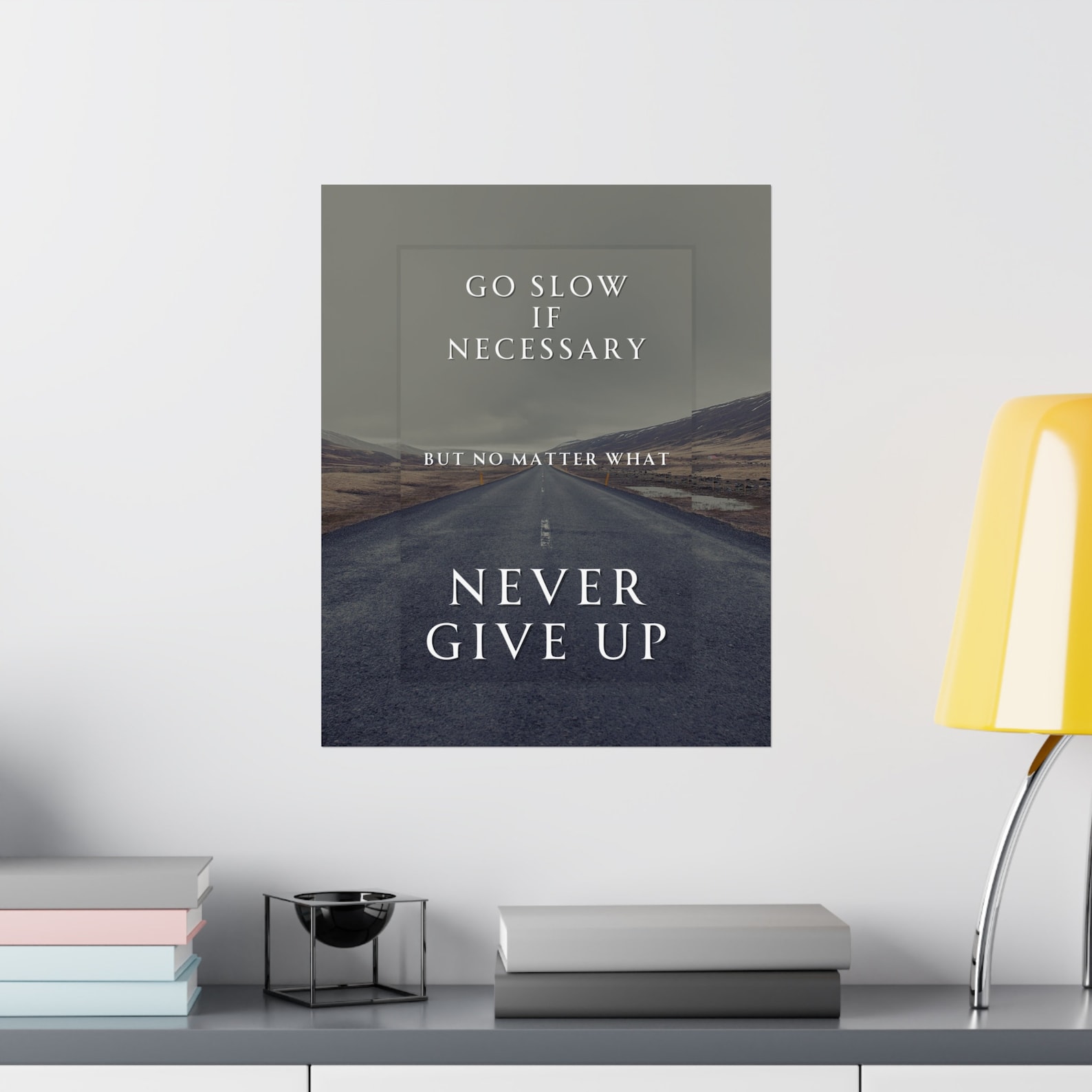 Never Give up Motivational Poster - Etsy
