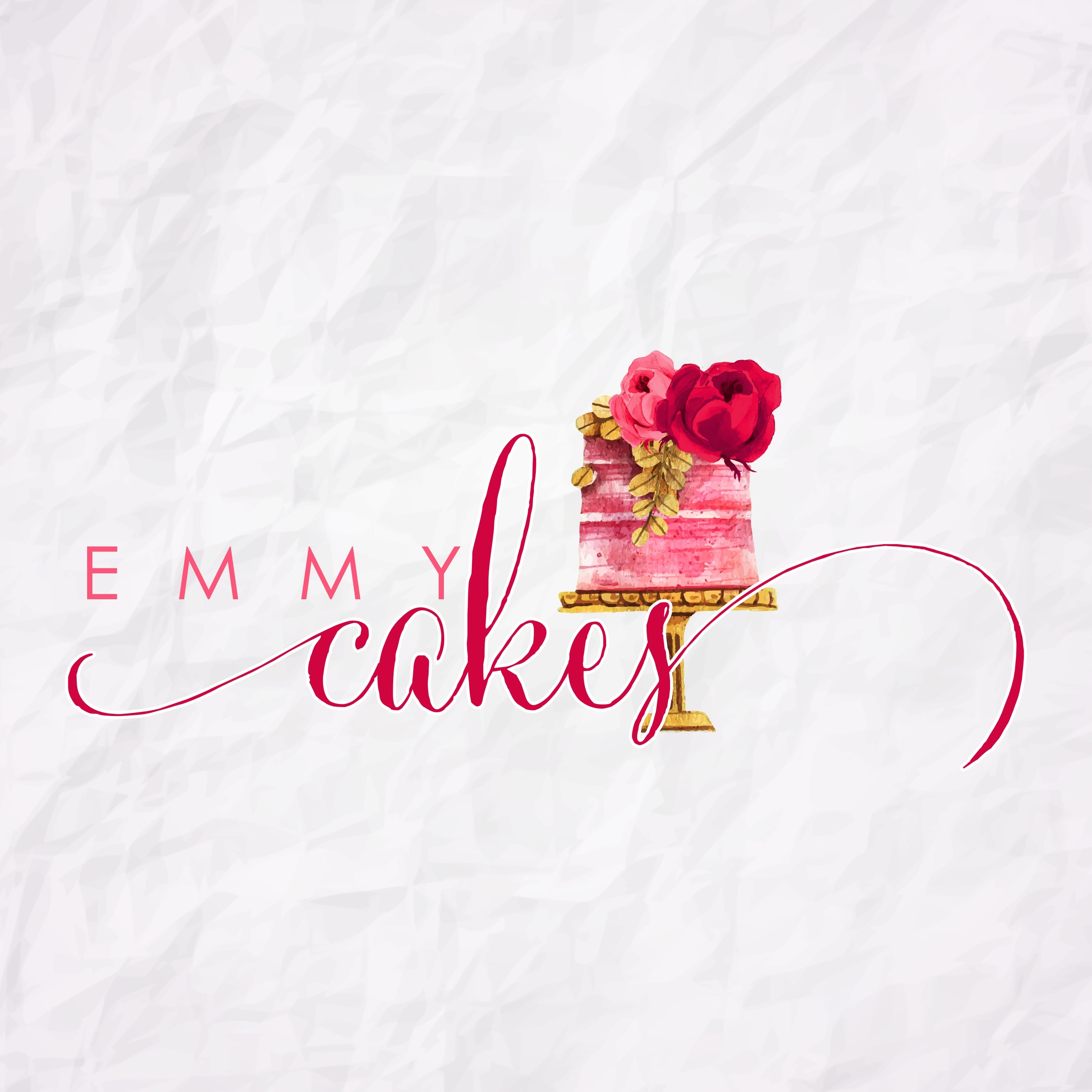 Premade Logo Design-cake Logo-watercolor Logo-bakery - Etsy Canada