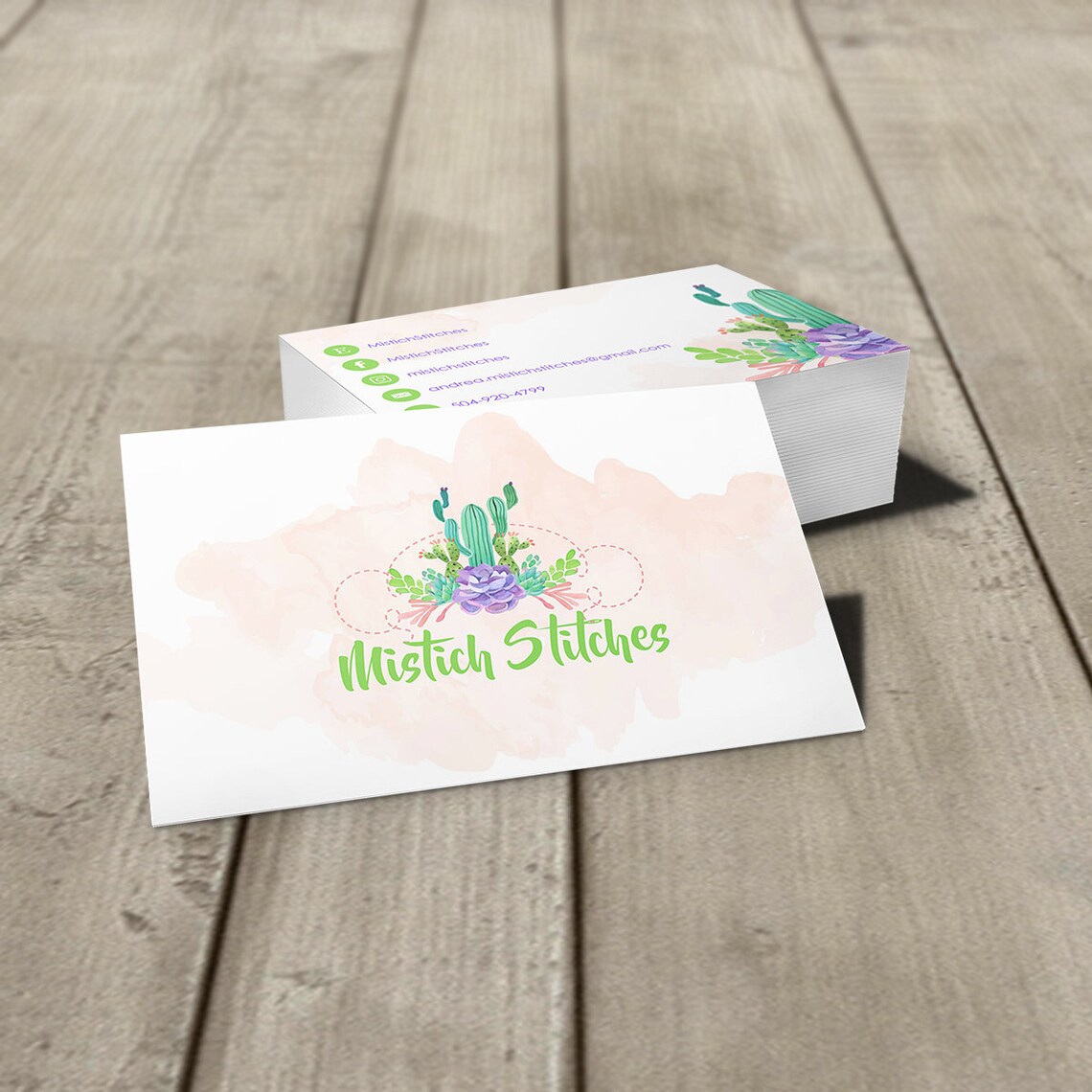 Business Card Design Custom Design Business Card Single Side - Etsy