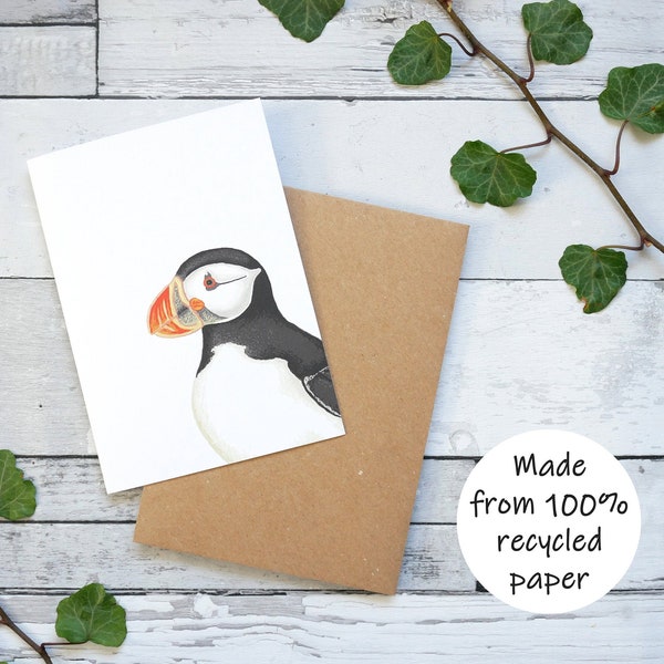 Puffin Thank You Card - Etsy