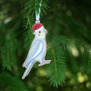 Cockatiel Christmas Tree Decoration: Wildlife Festive Decor - Etsy