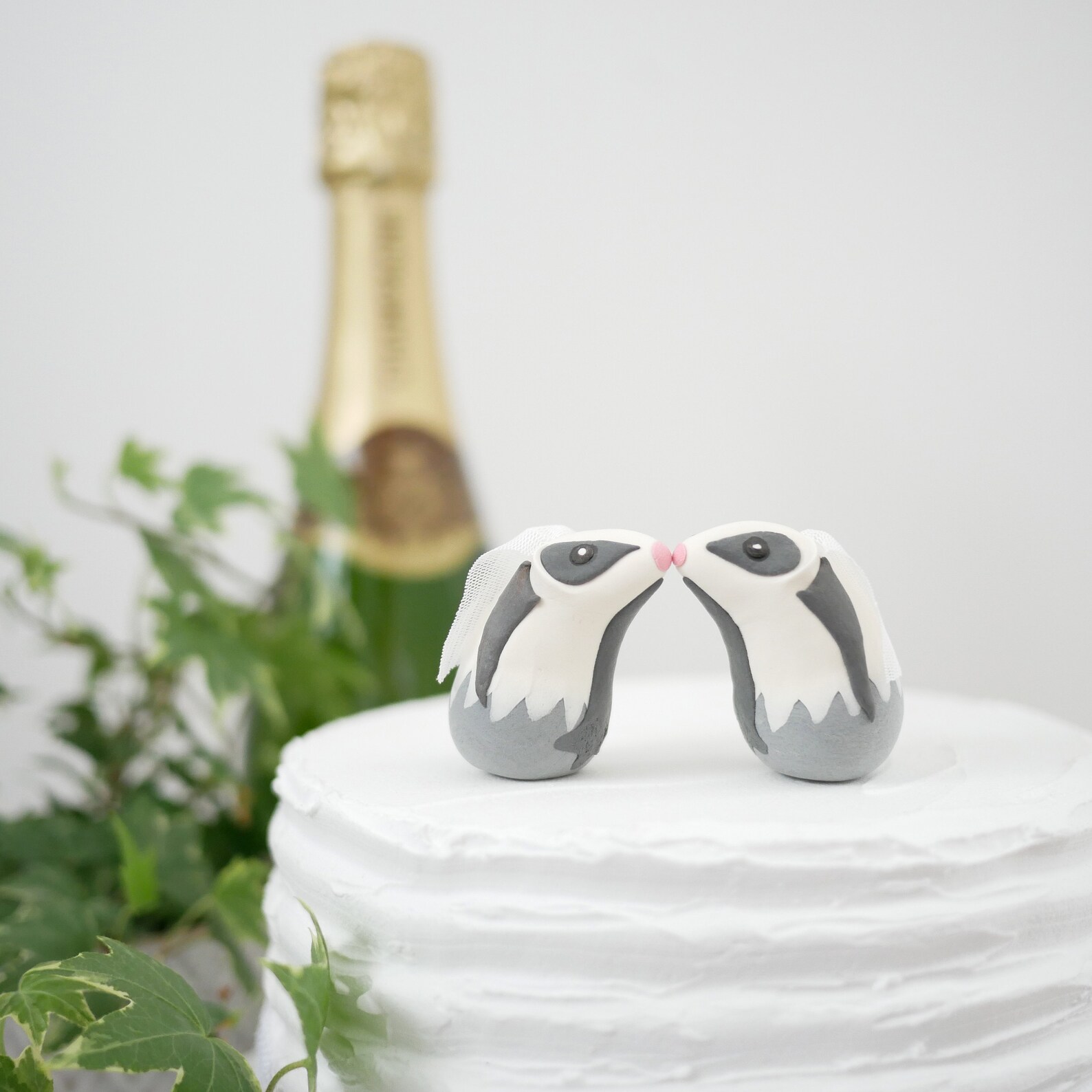 Badger Lesbian Wedding Cake Topper with or Without Rainbow - Etsy