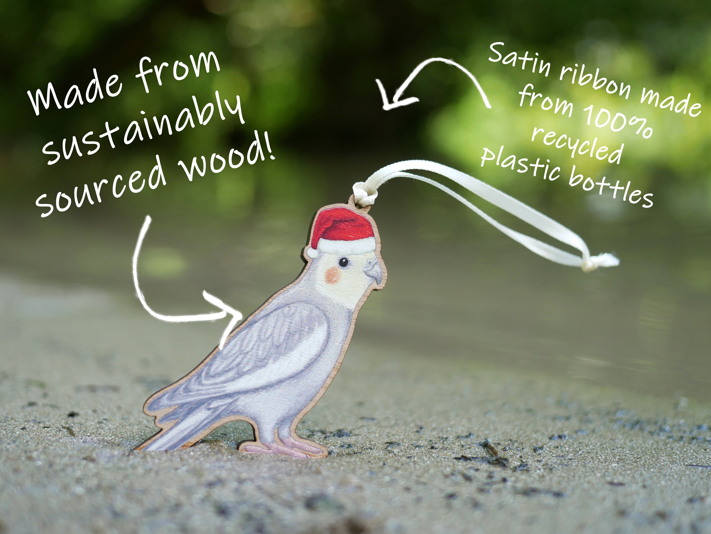 Cockatiel Christmas Tree Decoration: Wildlife Festive Decor - Etsy