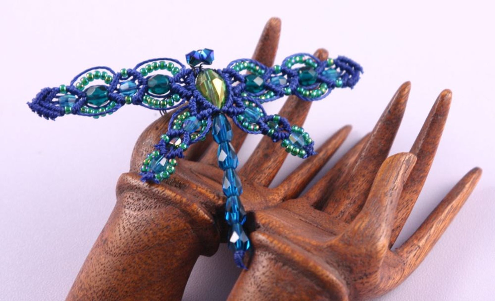 Micro-macrame Tutorial Dragonfly Brooch or Hair Accessory - Etsy