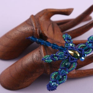 Micro-macrame Dragonfly Brooch or Hair Accessory Tutorial - Etsy