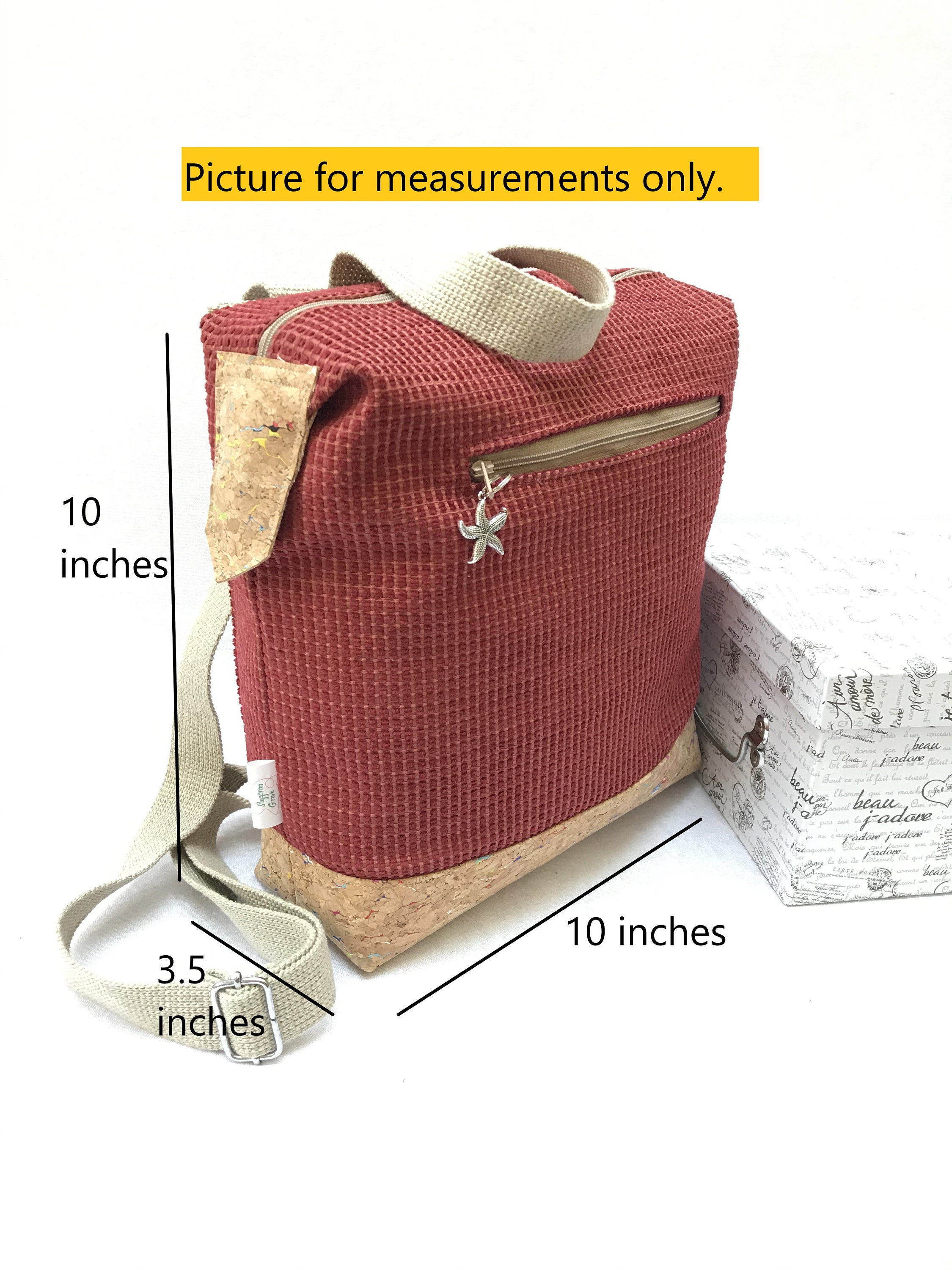 Rust coloured backpack medium sized rucksack unique backpack | Etsy