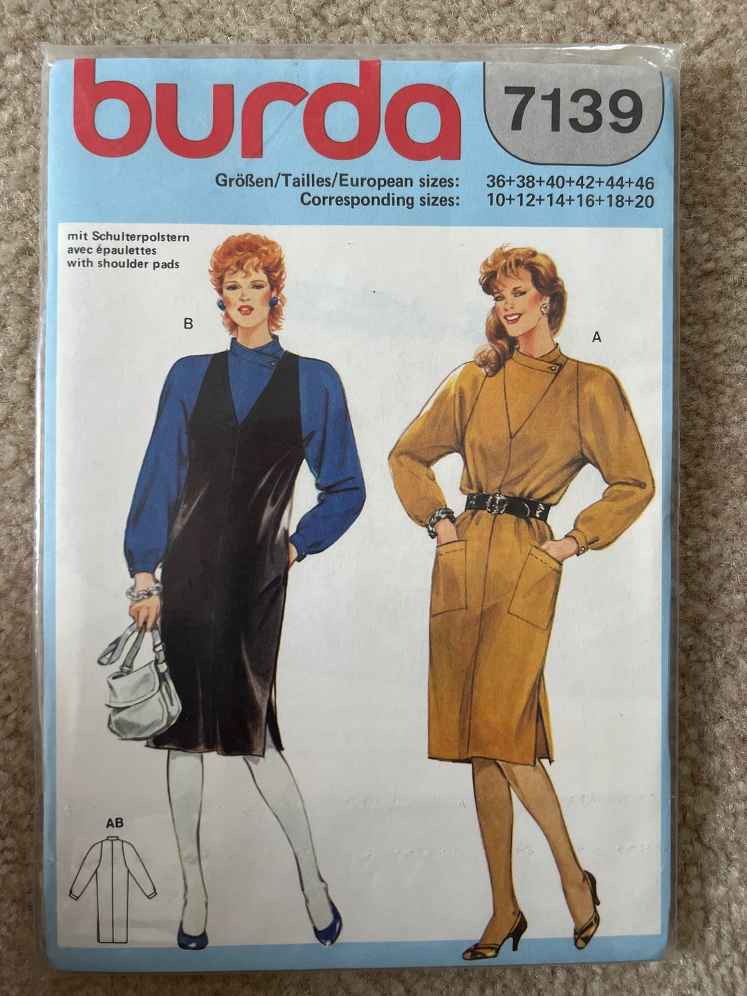 Burda 7139 Sewing Pattern - Etsy