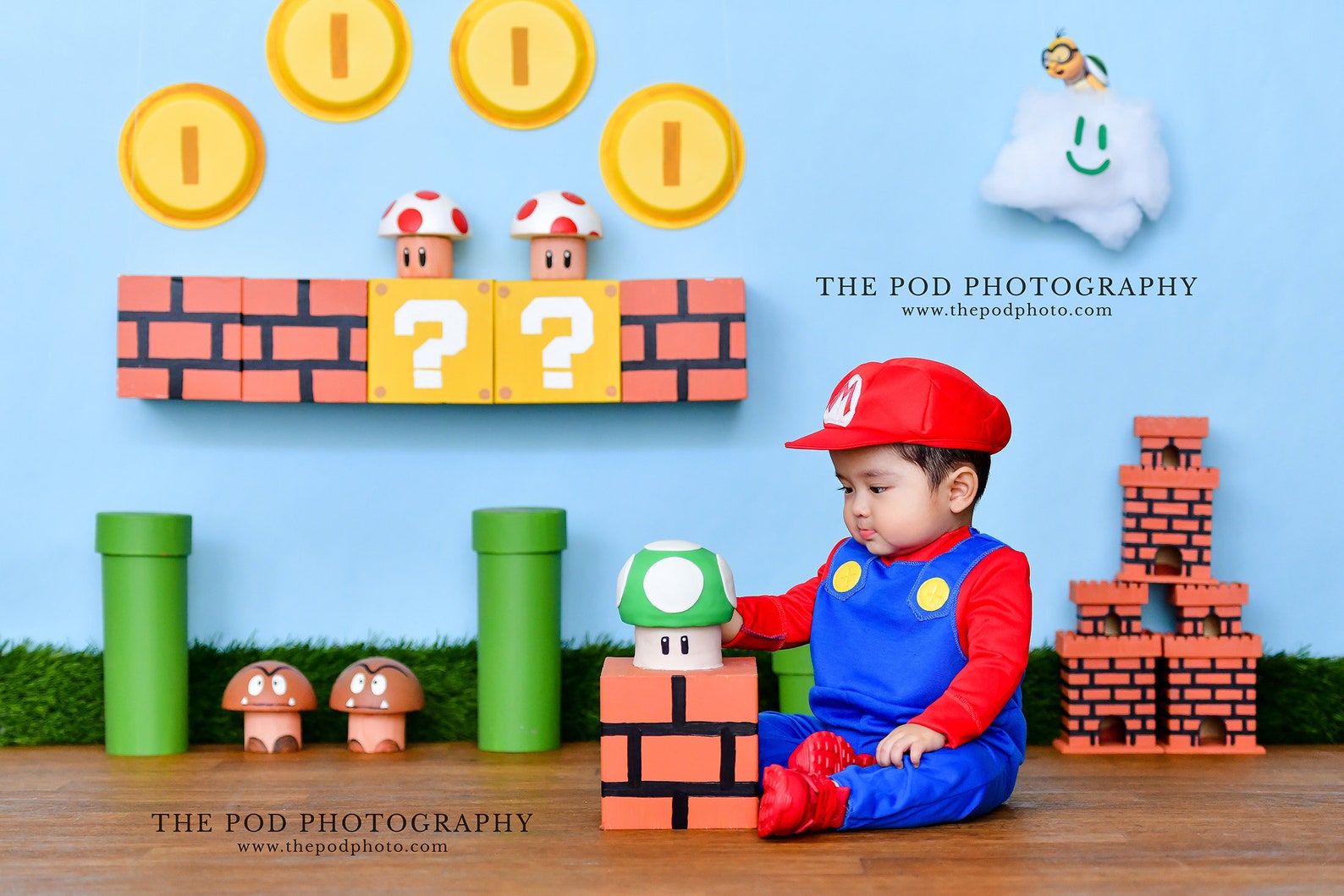 Super Mario Brothers Digital Backdrop - Etsy