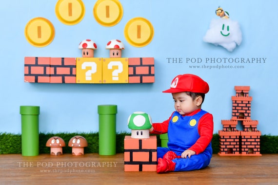 Super Mario Brothers Printed Photo Backdrop - Etsy