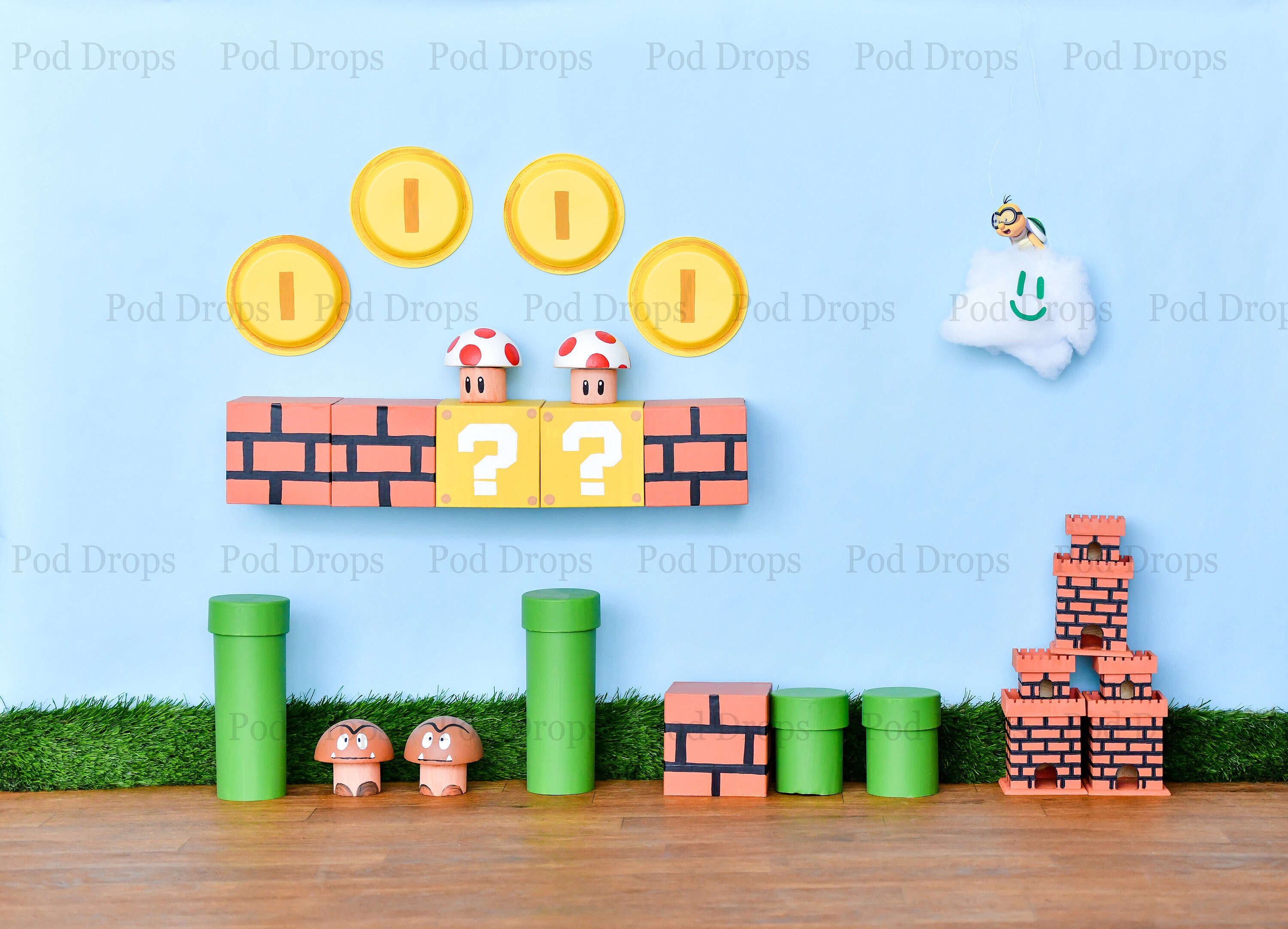 Super Mario Brothers Printed Photo Backdrop - Etsy