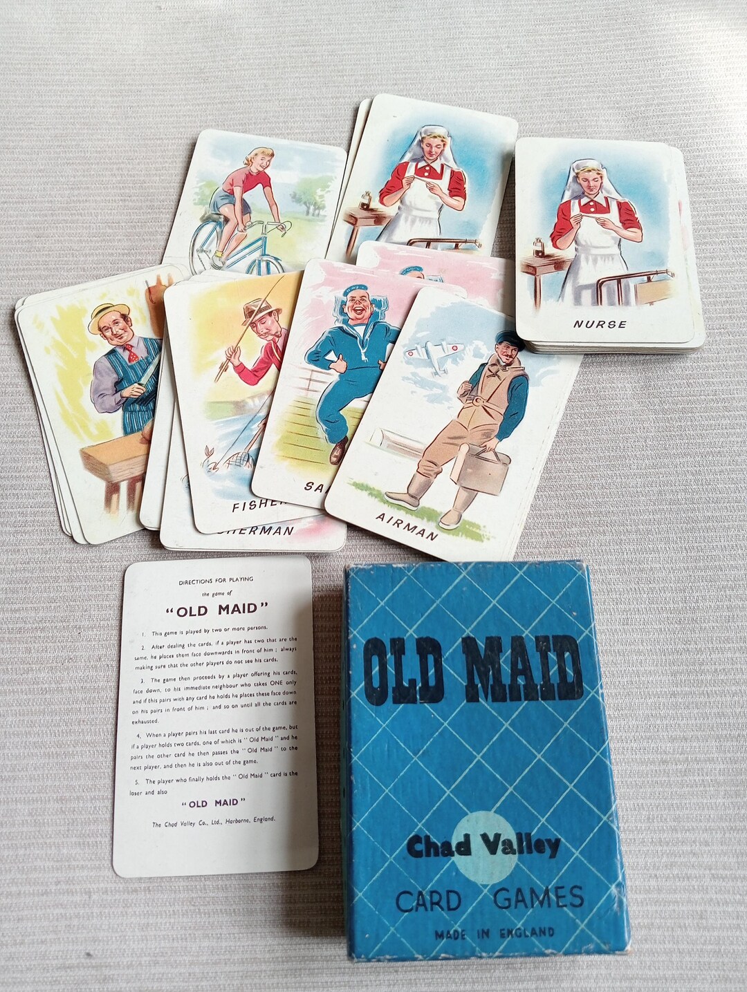 Old Maid Playing Cards, Old Maid, Playing Cards - Etsy