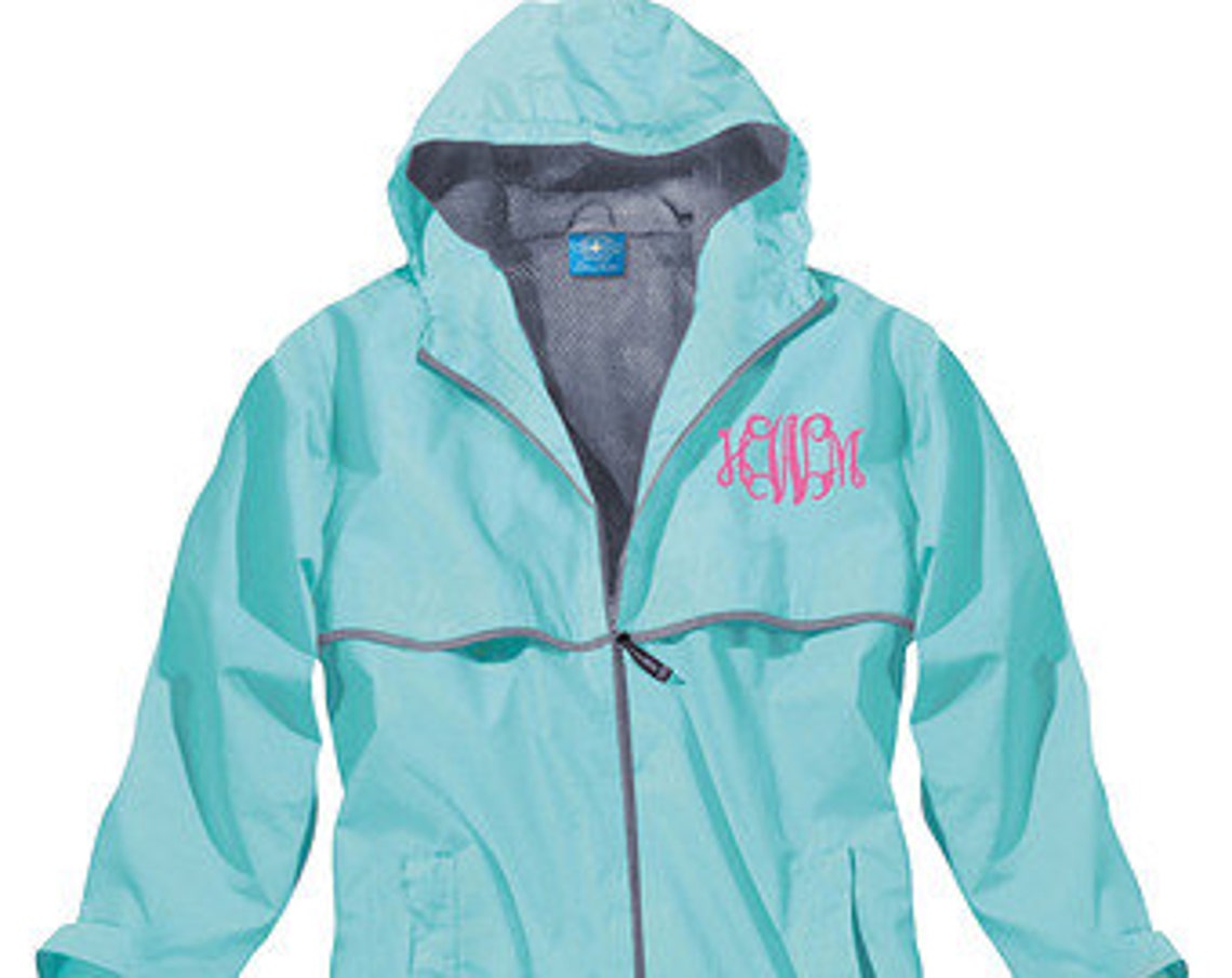 Charles River Rain Jacket Monogrammed Rain Jacket - Etsy