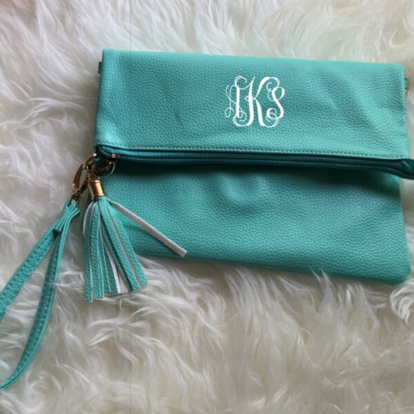Monogram Clutch - Etsy