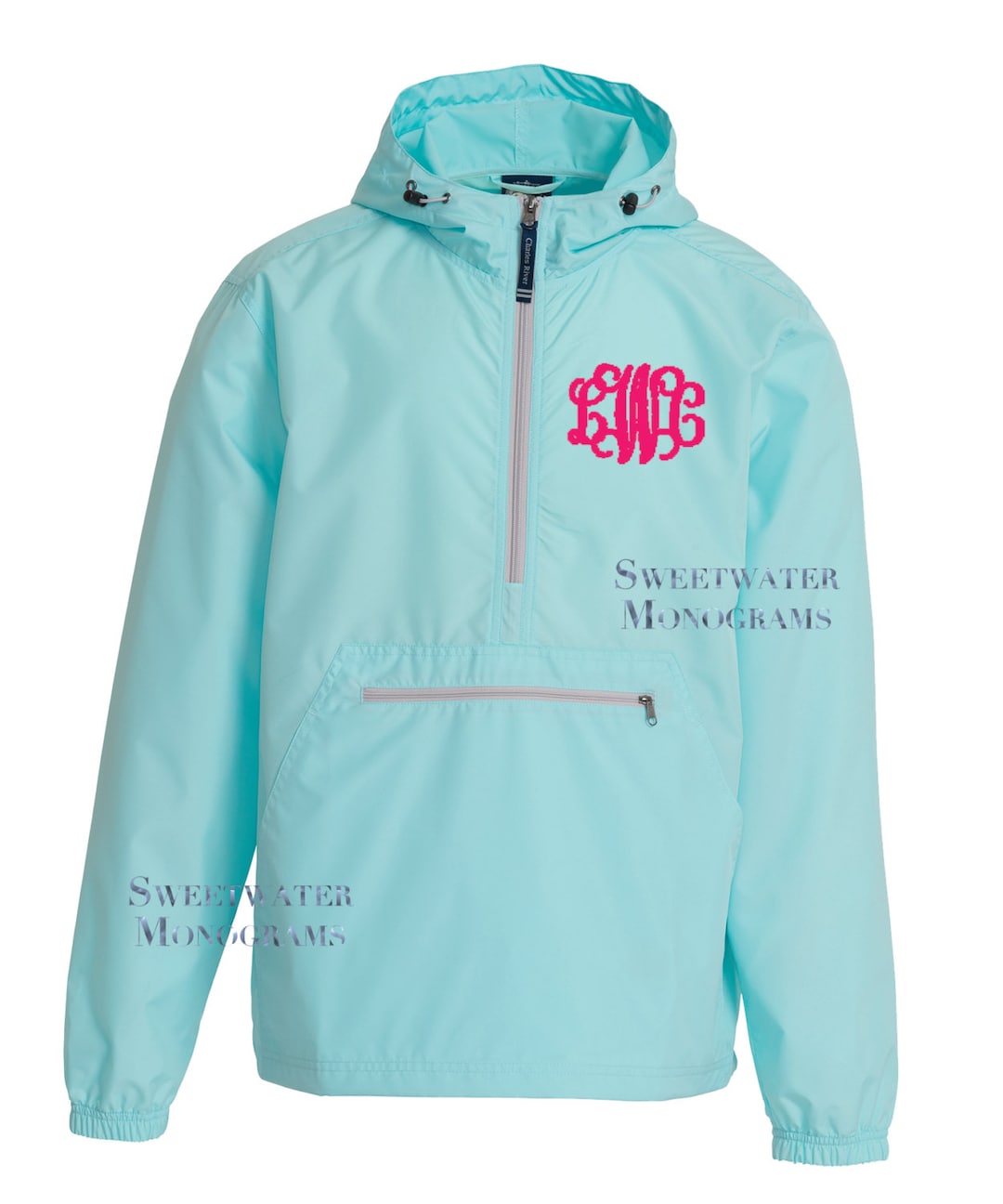 Monogram Windbreaker Jacket - Personalized Waterproof Rain Jacket ...