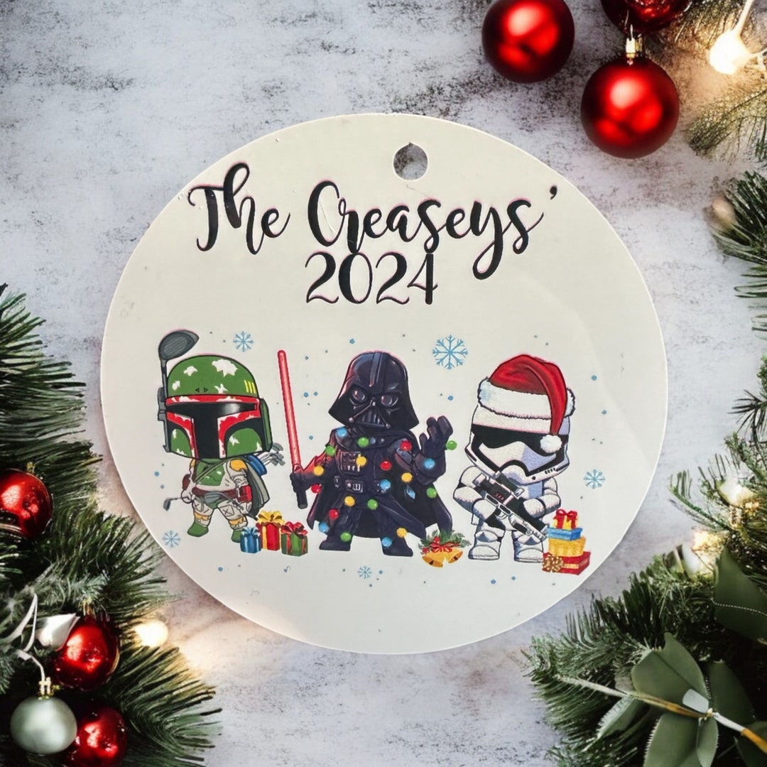 Personalized Star Wars Christmas Ornament, Custom Name Ornament ...