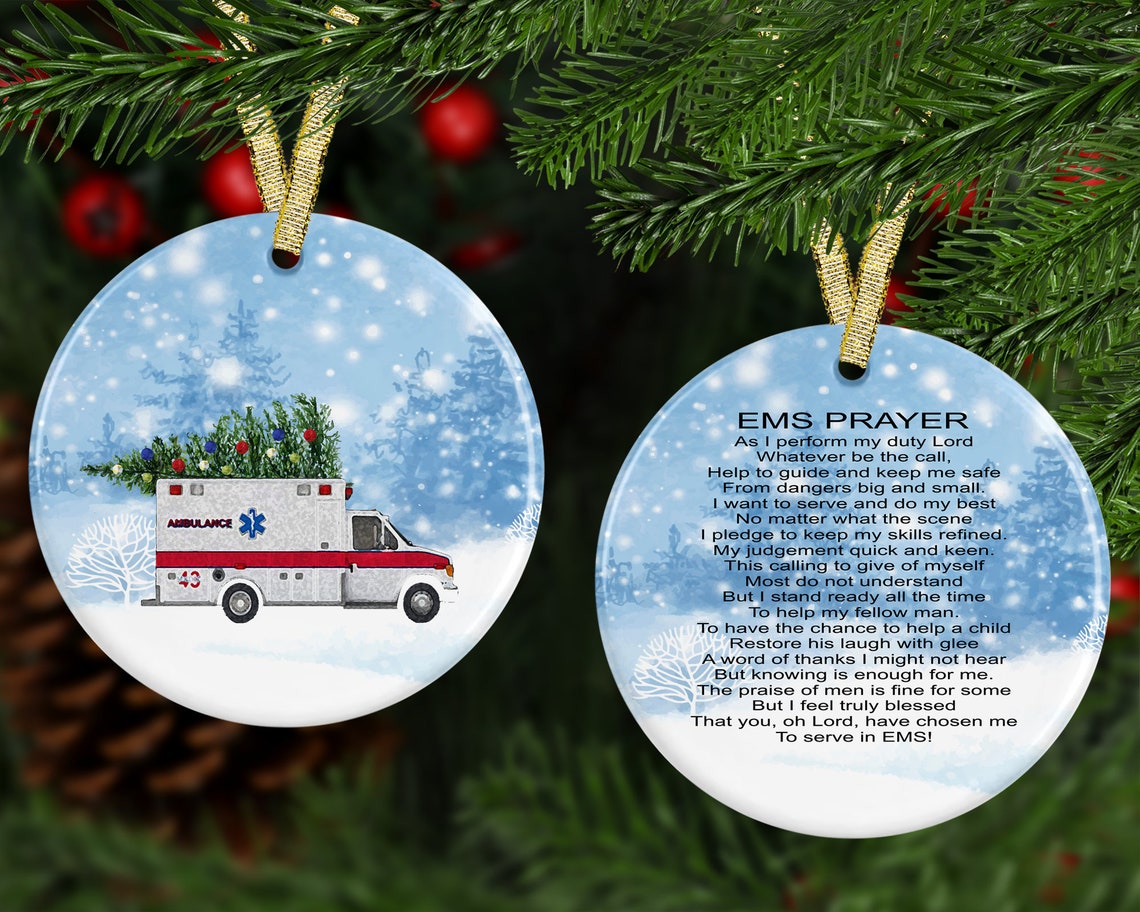 EMS Ornament EMS Prayer Mdf Material Personalized Christmas - Etsy