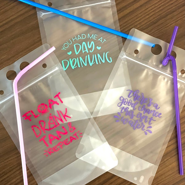 Custom Drink Pouch - Etsy