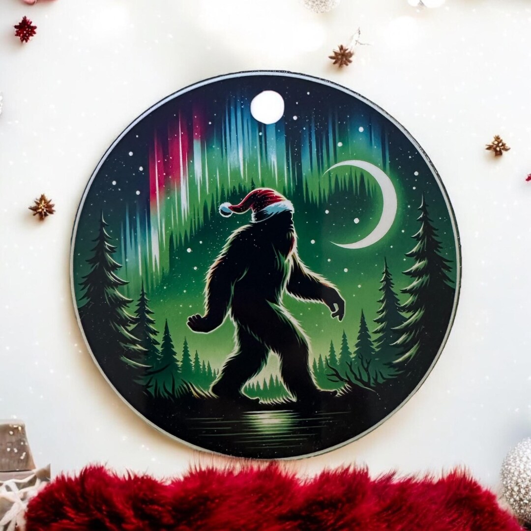 Personalized Sasquatch Christmas Ornament, Handmade Holiday Tree ...