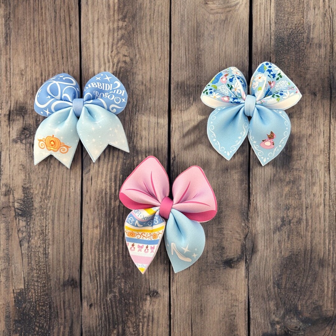 Cinderella Hair Bows, Princess Hair Accessories, Girls Hair Clips ...