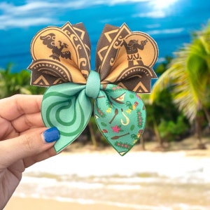 Polynesian Princess Moana Hair Bows, Hei Hei Chicken Inspired Hair Clips, Maui Accessories for ...