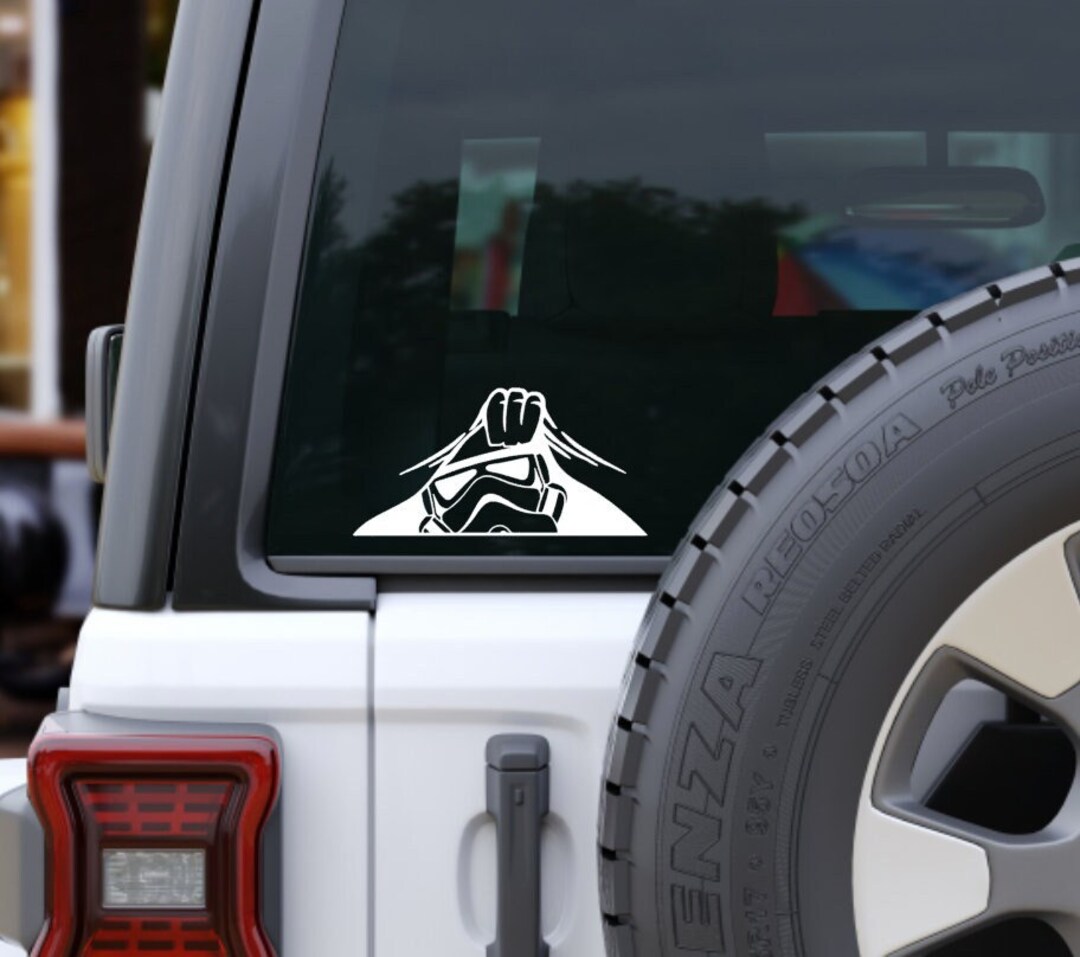 Vinyl Decal, Car Decal, Sticker, Lap Top, Storm Trooper Peek a Boo ...