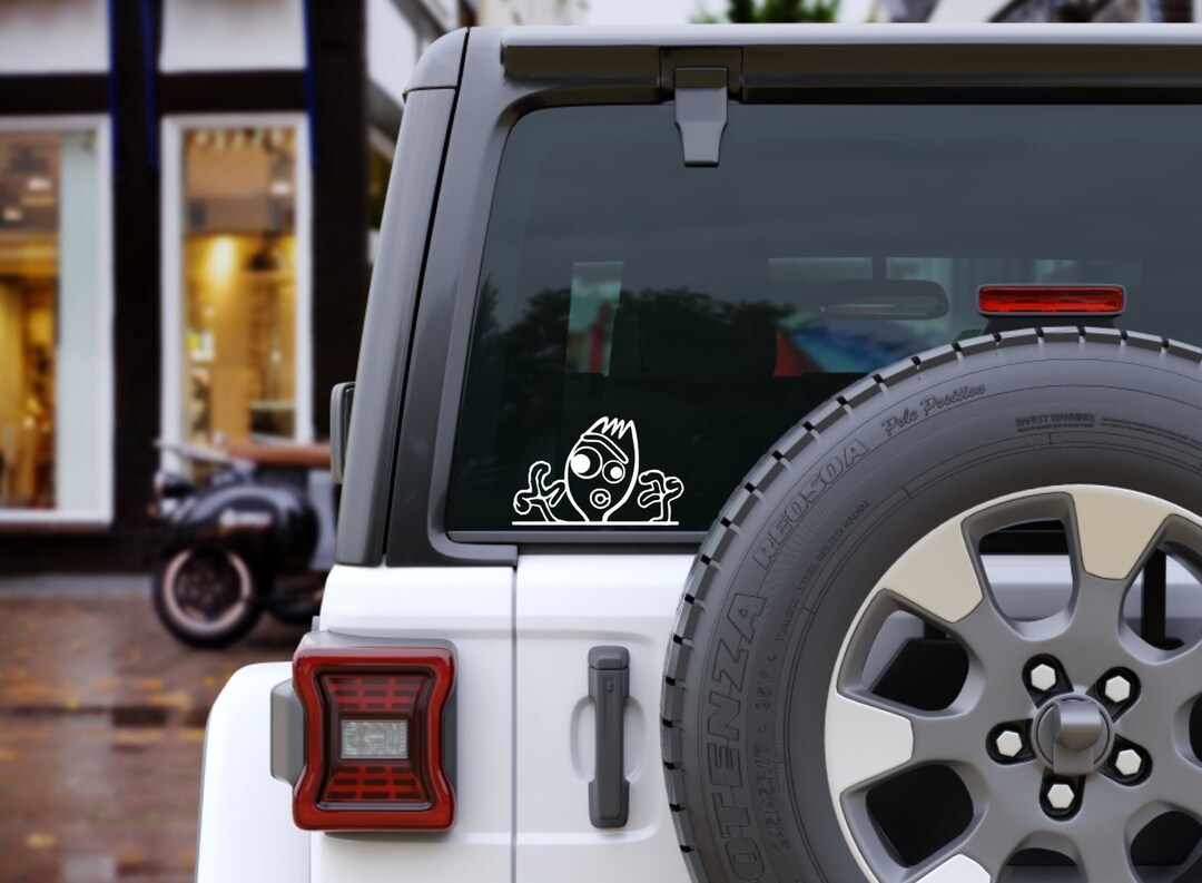 Forky Decal Sticker, Toy Story Waving Decal, Car Decal, Laptop Sticker ...