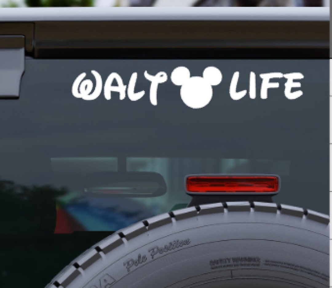 Walt Life Sticker for Car, Mickey Decal for Car, Disney Sticker, Gift ...