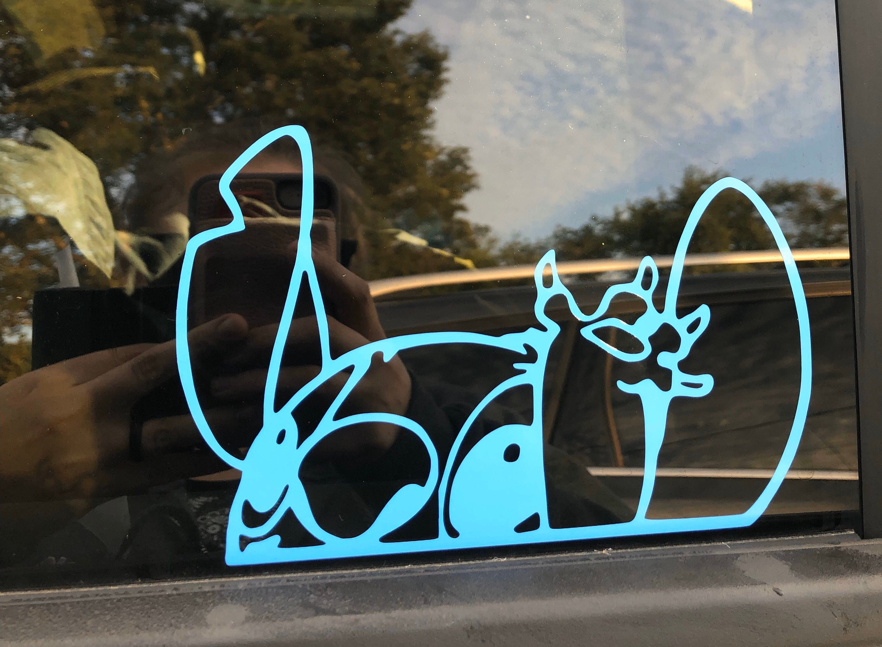 Vinyl decal Car Decal sticker lap top stitch waving | Etsy
