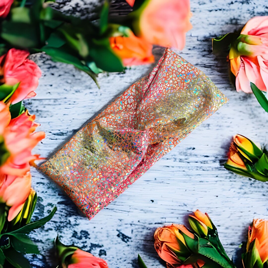 Holographic Rainbow Headband, Stretchy and Soft - Etsy