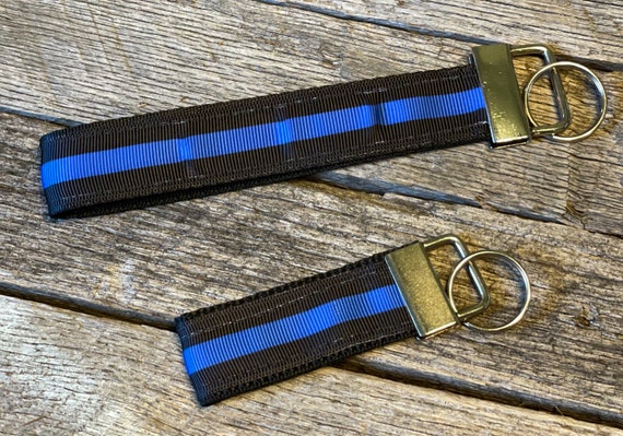 Thin Blue Line Key Fob or Wristlet Ive Got Your Six Support | Etsy