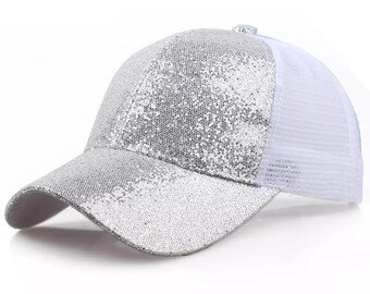 White Mesh Baseball Cap - Etsy