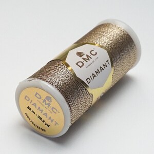 DMC Diamant Grande Old Rose, Rose Gold Thread, DMC Grey Metallic ...